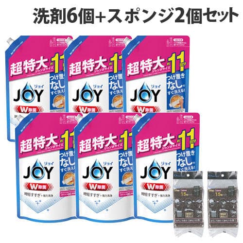 よろずやマルシェ本店 | P＆G 除菌ジョイ コンパクト 詰替用 ジャンボサイズ 1425ml×6個＋毎日とりかえスポンジ 15枚入×2個: 日用品・キッチン・洗剤 －食品・日用品から百均まで ...